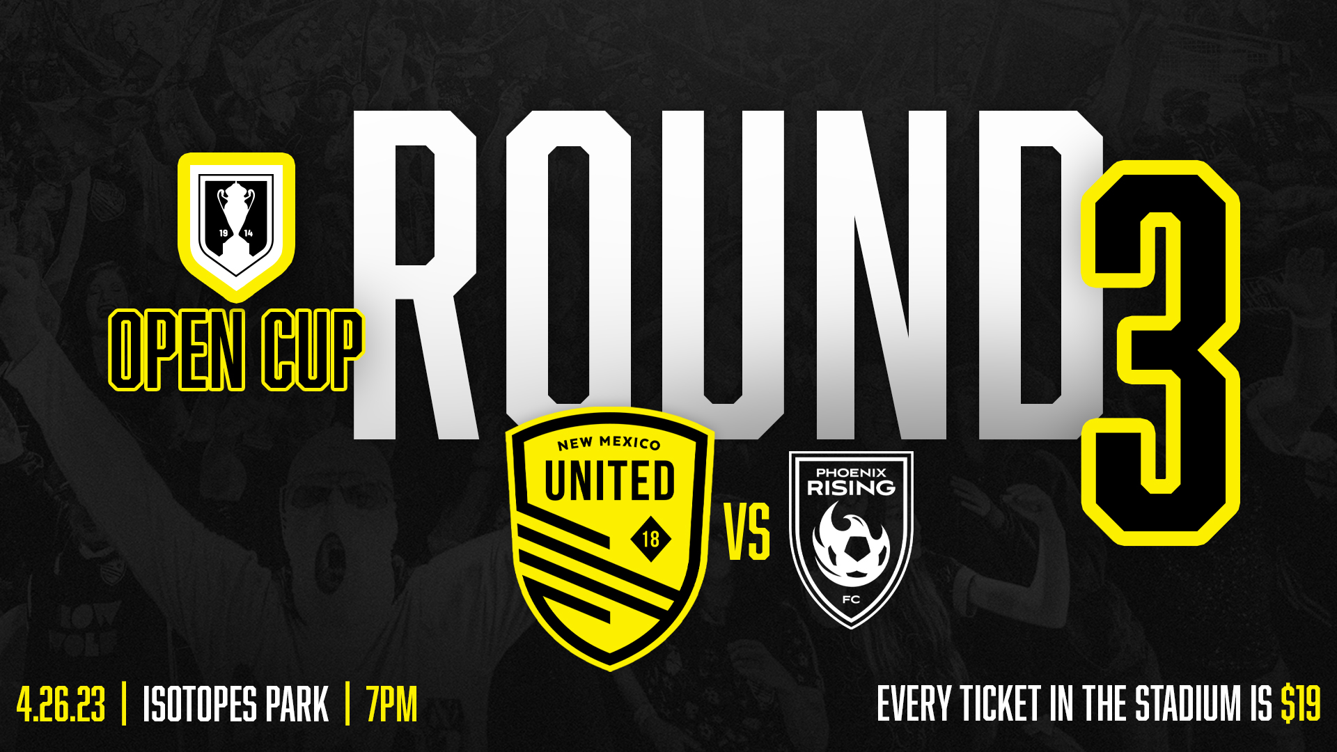 ANY SEAT, ONE PRICE. UNITED ANNOUNCES ALL TICKETS FOR OPEN CUP THIRD ...